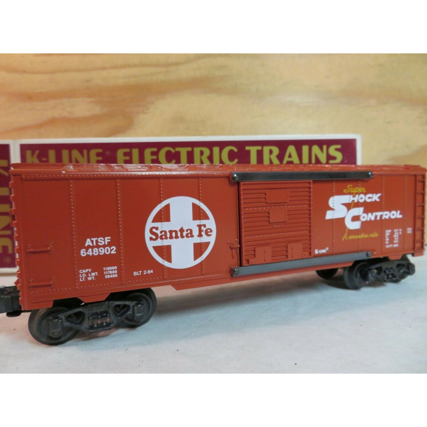 K Line 648902 Santa Fe Shock Control Freight Boxcar | East Main Trains