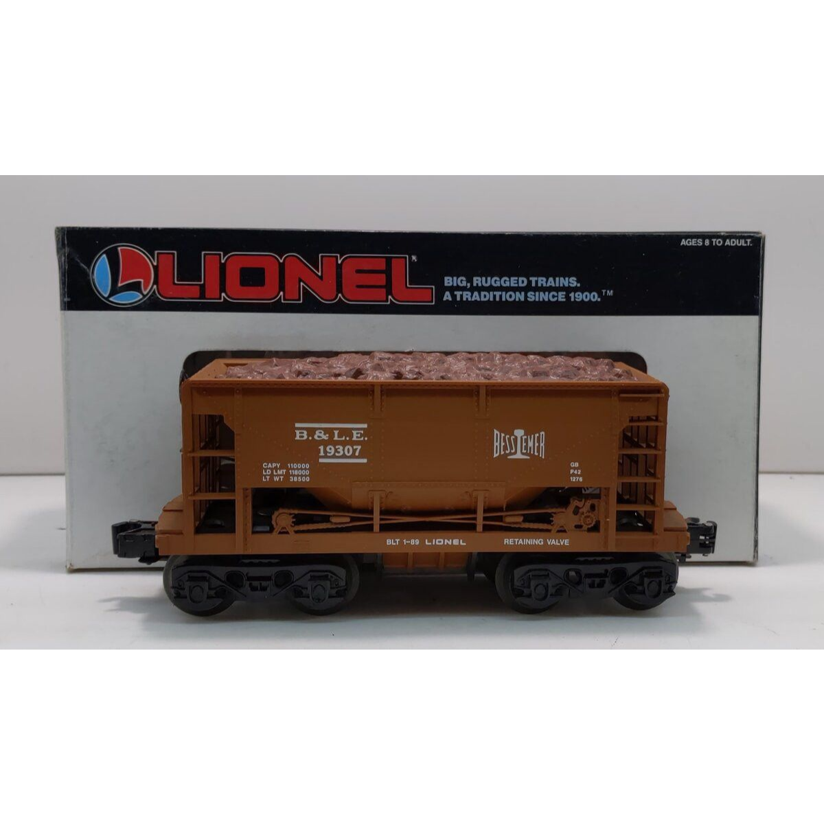 Lionel 6-19307 Bessemer & Lake Erie Ore Car/Ore Load | East Main Trains