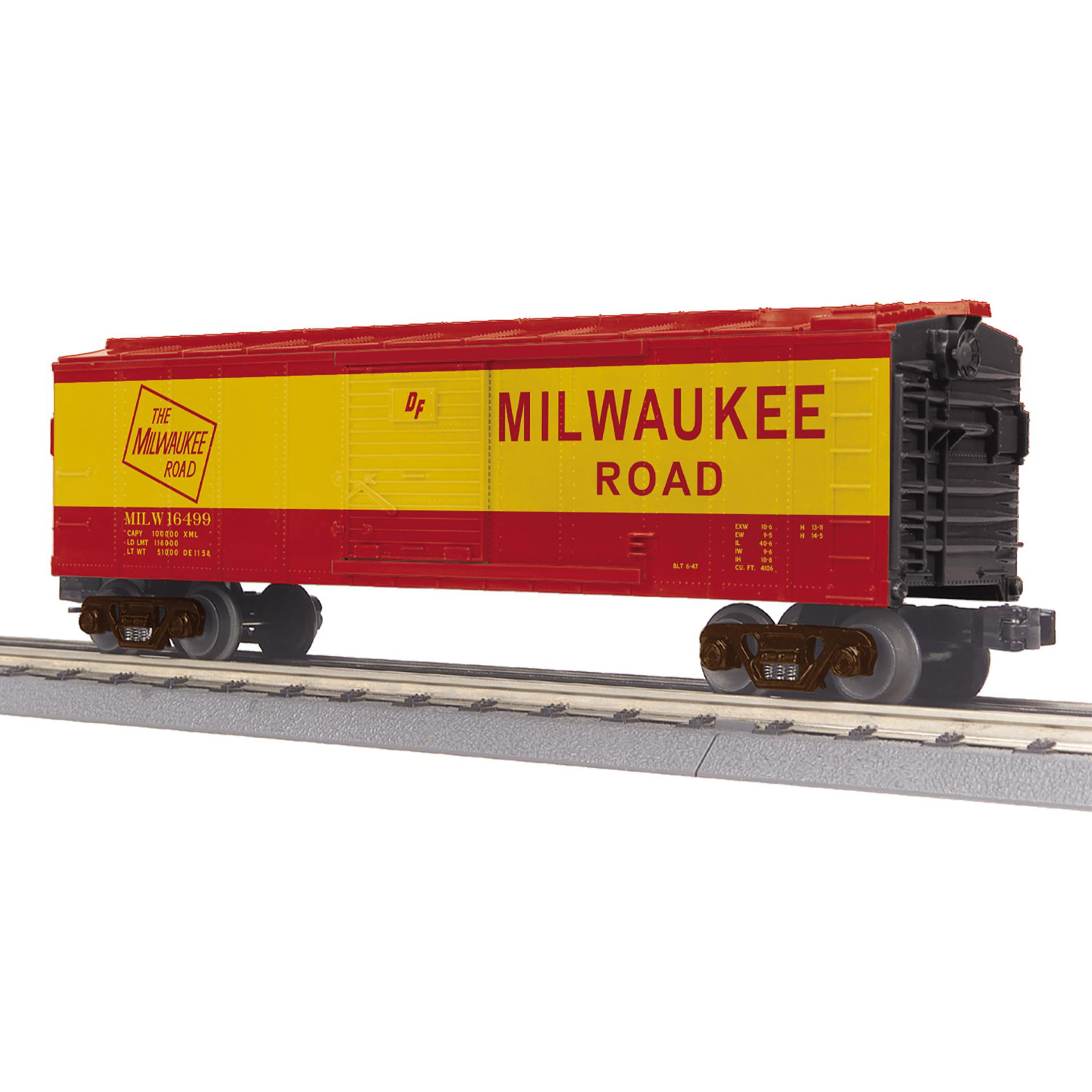 MTH 30-71117 Milwaukee Rd O Gauge RailKing Box Car | East Main Trains