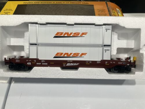 MTH 30-76757 BNSF Husky Stack Car w/ETD O Scale | East Main Trains