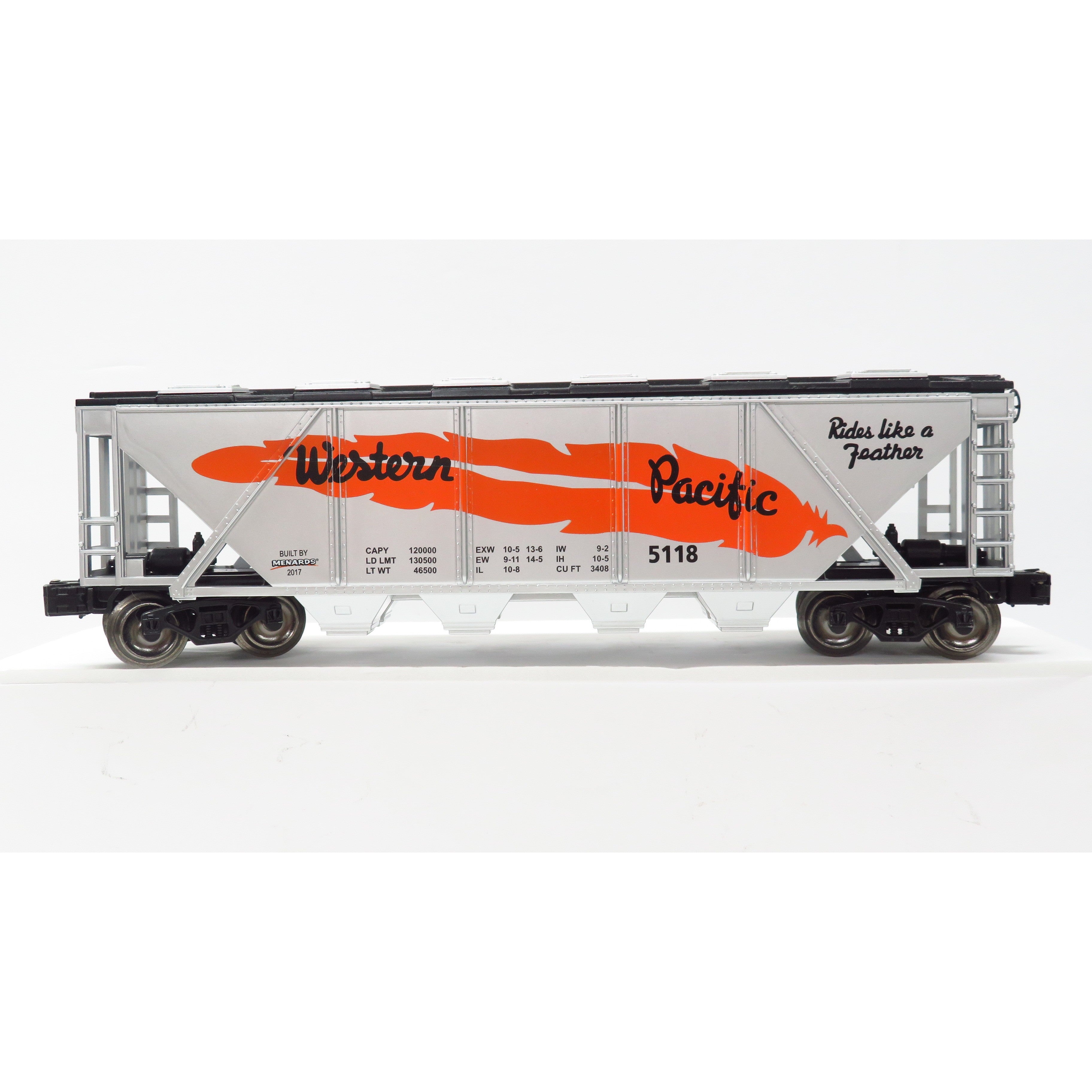 Menards 279-3875A W Pacific Covered Hopper #5118 | East Main Trains