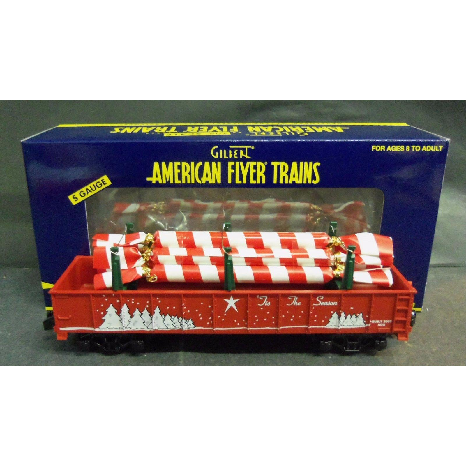American Flyer 6-48553 Xmas Gondola/Candy Canes | East Main Trains
