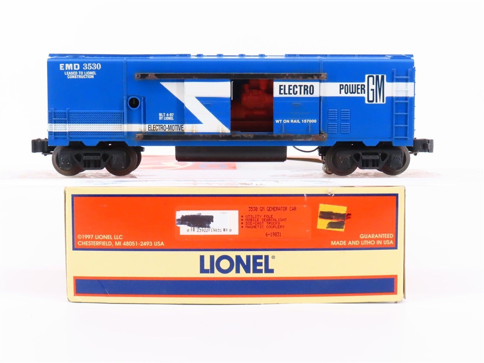 Lionel 6-19831 GM Generator Operating Car | East Main Trains