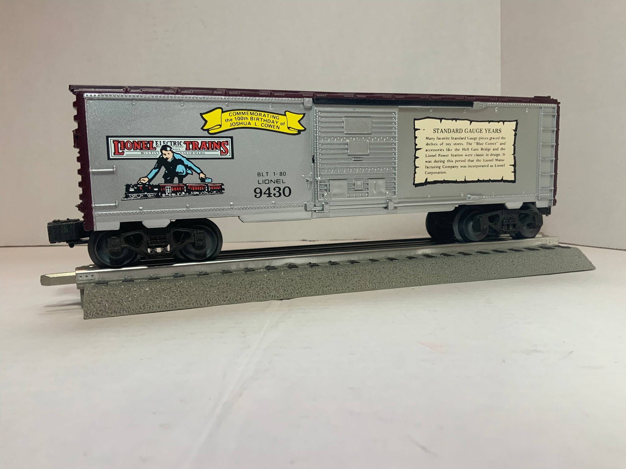 Lionel 6-9430 Joshua Cowen Commemorative Box Car | East Main Trains