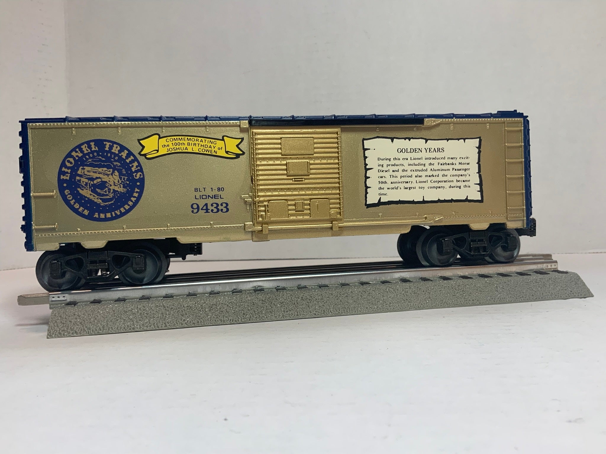 Lionel 6-9433 Joshua Cowen Golden Years Boxcar | East Main Trains