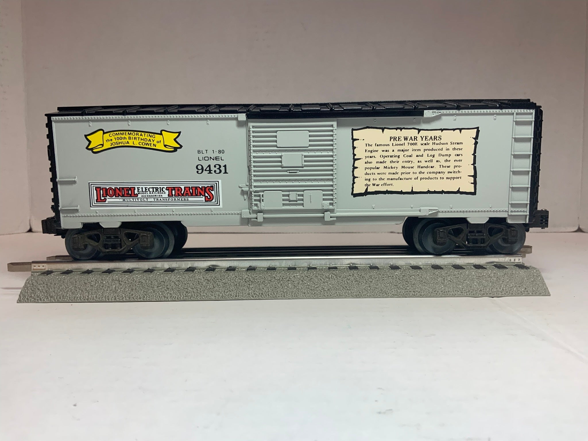Lionel 6-9431 Joshua Cowen Golden Years Boxcar | East Main Trains